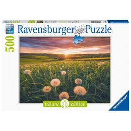 RAVENSBURGER VERLAG Ravensburger Puzzle - Pusteblumen im Sonnenuntergang - Nature Edition 500 Teile