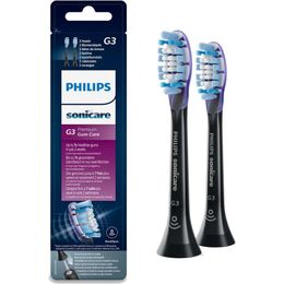 PHILIPS SONICARE Aufsteckbürsten HX9052/33 Premium Gum Care, besonders weiche Borsten, schwarz