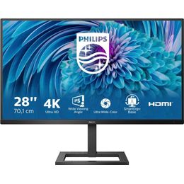 Philips 288E2UAE LCD-Monitor (71,1 cm/28 ", 3840 x 2160 px, 4 ms Reaktionszeit, 60 Hz, IPS), schwarz