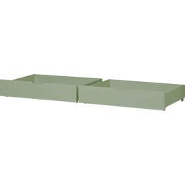 Hoppekids Bettschubkasten ECO Comfort (2 St), auf Rollen in verschiedenen Farben erhältlich 2 St., grün