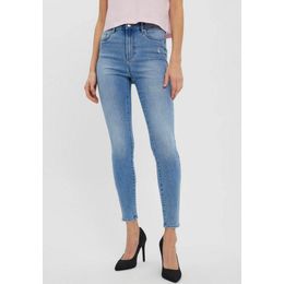 Véro Moda Vero Moda Skinny-fit-Jeans VMSOPHIA HR SKINNY J GU3109 GA NOOS mit Destroyed Effekt, blau