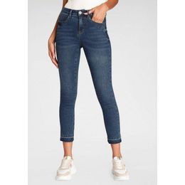 Bruno Banani 5-Pocket-Jeans mit offenem Saum NEUE KOLLEKTION, blau