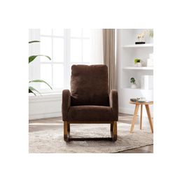 IDEASY Schaukelstuhl gepolsterter Stuhl Sessel mit gepolsterter hoher Rückenlehne