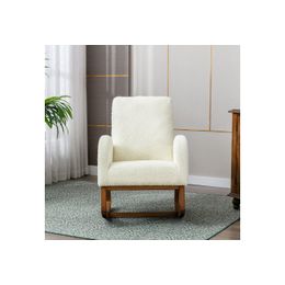 IDEASY Schaukelstuhl gepolsterter Stuhl Sessel mit gepolsterter hoher Rückenlehne