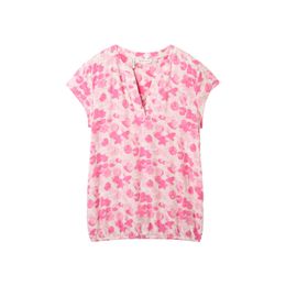 Tom Tailor Damen Gemusterte Bluse, rosa, Gr. 46