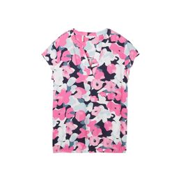 Tom Tailor Damen Gemusterte Bluse, rosa, Gr. 36