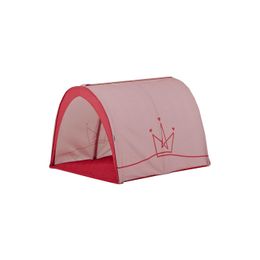 Hoppekids Spieltunnel Prinzessin Tunnel/Spielhöhle 100 % Baumwolle und bei 30° waschbar rosa