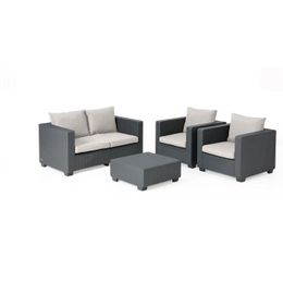 Keter Gartenlounge-Set Salta Loungeset mit sand Kissen