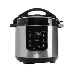 Camry Schnellkochtopf CR 6409 Schnellkochtopf 6 Liter mit Timer und Slow Cook-Funktion