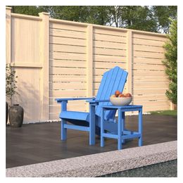 vidaXL Gartenstuhl Adirondack-Gartenstuhl mit Tisch HDPE Aquamarin