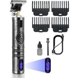 Homeasy Haarschneider Profi 5 Längeneinstellungen Barttrimmer Herren 0-4mm Metall 180Minuten