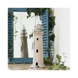 Antikas Dekofigur Leuchtturm aus Holz