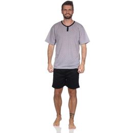 EloModa Capri-Pyjama Herren Pyjama Short und T-Shirt Schlafanzug