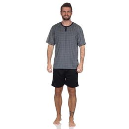 EloModa Capri-Pyjama Herren Pyjama Short und T-Shirt Schlafanzug