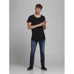 Jack & Jones Jack & Jones Regular-fit-Jeans Jeans TIM Straight Legs Flat Front TIM ORIGINAL (1-tlg) 3464 in Dunkelblau