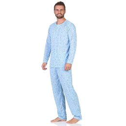 EloModa Pyjama Herren Pyjama Schlafanzug einem Oberteil und einer Hose