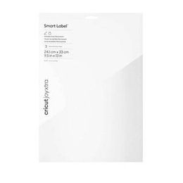 CRICUT™ Joy Xtra Smart Label beschreibbare Vinylfolie permanent weiß 24,1 x 33,0 cm, 3 St.