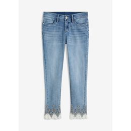 bonprix Skinny-Jeans mit Spitze