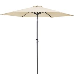 Kingsleeve® Sonnenschirm Beige Alu Ø300cm UV-Schutz 50+