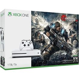 Microsoft Xbox One S 1000GB - Weiß + Gears of War 4