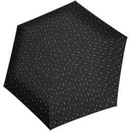 Knirps® Taschenregenschirm U.200 Ultra Light Duomatic, rain black, schwarz