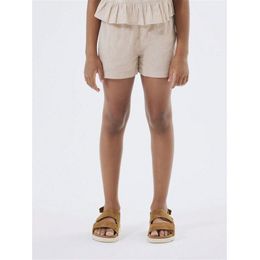 name it Shorts NKFFALINNEN PULL UP SHORTS NOOS, beige