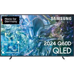 F (A bis G) Samsung QLED-Fernseher "GQ43Q60DAU" Fernseher grau (titangrau) LED Fernseher