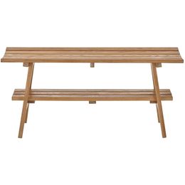 Sitzbank MCA furniture "BANTRY Bank B3-100" Sitzbänke Gr. B/H/T: 100 cm x 45 cm x 36 cm, gleichschenklig, beige (naturfarben, naturfarben) Sitzbank Garderobenbank Holzbank Holzbänke