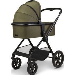 Kombi-Kinderwagen MOON "Clicc, moss green/melange" grün (moss green, melange) Baby Kinderwagen Kombikinderwagen