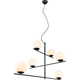 Pendelleuchte Trio LEUCHTEN "Pure" Lampen Gr. 6 flammig, Höhe: 150,0 cm, schwarz (schwarz matt) Pendelleuchten und Hängeleuchten