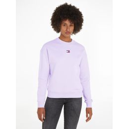 Sweatshirt Tommy Jeans Gr. S (36), lila (lavender flower) Damen Sweatshirts