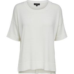 Selected Femme T-Shirt, Seitenschlitze, für Damen, weiß, S