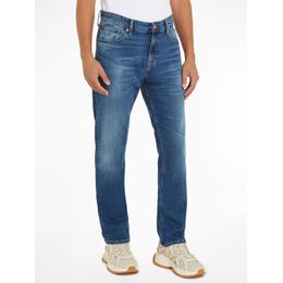 Straight-Jeans Tommy Jeans "RYAN RGLR STRGHT" Gr. 30, Länge 30, blau (dark blue) Herren Jeans Straight Fit