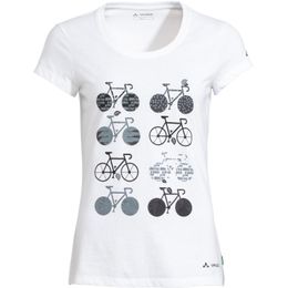 Vaude Funktionsshirt Women's Cyclist T-Shirt V Damen, weiß, 38