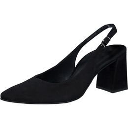 Paul Green Slingback-Pumps, Leder, Dornschließe, für Damen, schwarz, 40