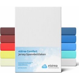 Etérea - Comfort Jersey Spannbettlaken Weiss, 140x200 cm - 160x200 cm - Weiss