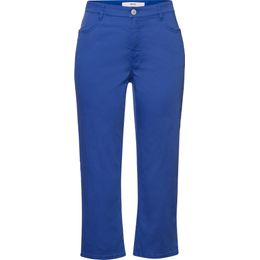 Brax MARY C Caprihose, Satin, Regular Fit, für Damen, blau, 20