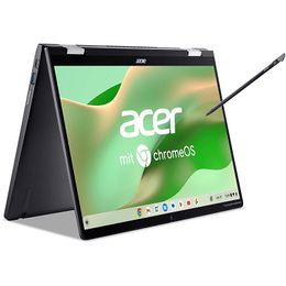 Acer Spin 714 (CP714-1WN-39VA) mit Tastaturbeleuchtung, Chromebook Plus, 14,0 Zoll Display Touchscreen, Intel® Core™ i3,i3-1215U Prozessor, 8 GB RAM, 256 SSD, UHD Graphics, Steel Gray, Google Chrome OS
