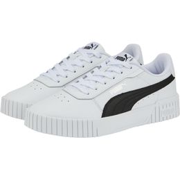 Puma® Carina 2.0 Sneaker, Leder, Plateau, für Damen, weiß, 42