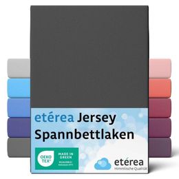 Comfort Jersey Spannbettlaken Schwarz 60x120 cm - 70x140 cm - Schwarz - Etérea