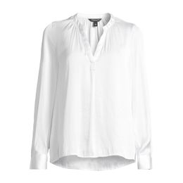 Manguun collection Bluse, V-Ausschnitt, für Damen, weiß, 36