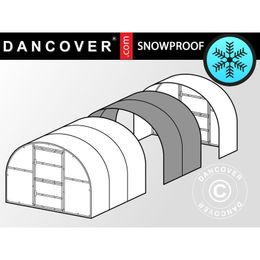 Dancover Polycarbonat-Gewächshaus Erweiterung, titan Arch 280, 6m², 3x2m, Silber - Silber