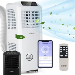 Klarstein Pure Blizzard - climatiseur mobile 3-en-1: climatiseur/déshumidificateur/ventilateur, WiFi: contrôle par appli, cee a, kit joint de fenêtre,