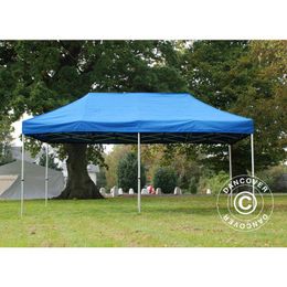 Dancover Faltzelt Faltpavillon Wasserdicht FleXtents Xtreme 60 3x6m Blau, mit 6 Seitenwänden - Blau