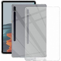 Slim Case Cover kompatibel mit Samsung Galaxy Tab S9 Flexible Silikonhülle Transparent