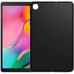 Slim Case Cover kompatibel mit Samsung Galaxy Tab A8 Flexible Silikonhülle Schwarz