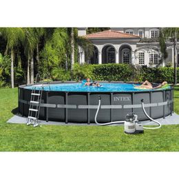 Intex - 26340 Ultra xtr Frame Pool 732x132 cm Set Sandfilteranlage Aufstellpool