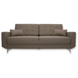 Schlafsofa York Braun mit Schlaffunktion Vitalispa