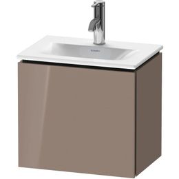 Duravit L-Cube Waschtischunterbau wandhängend LC6133, 440x311 mm, 1 Tür, Anschlag rechts, für Viu 073345, Farbe: Cappuccino Hochglanz Lack - LC6133R8686