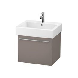 X-Large Waschtischunterschrank wandhängend 6044, 1 Auszug, 550mm für Vero, Farbe (Front/Korpus): Basalt Matt Dekor - XL604404343 - Duravit